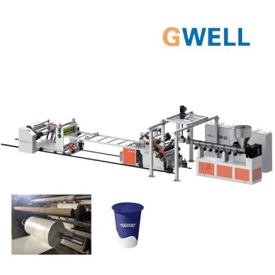 China ABA 3 Layers Co-extrusion, PP Thermoforming Sheet Extrusion Line PP Thermoforming Extrusion Process Blister Sheet Making Machine for sale