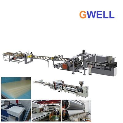China Transparent PETG Board Making Machine / Extrusion Line For Cabinet for sale
