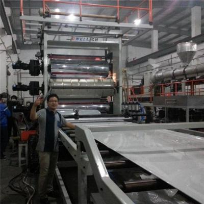 China 3 layer Synthetic Resin Tile ASA Pvc Board Production Line for sale