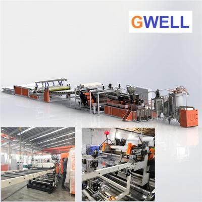 China High transparency PMMA Sheet 1-10mm Extrusion Line 600 - 800KG/H with on-line UV anti-scratch coating unit for sale