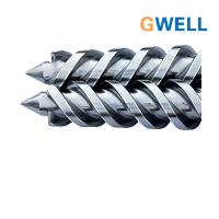 China 75mm Lab Scale Parallel Counter Rotating Twin Screw Extruder Auxiliary Facilities for sale