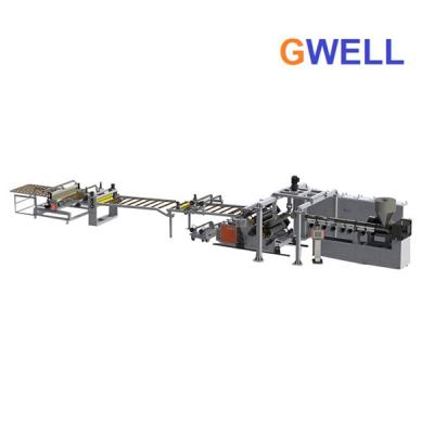 China PP PE ABS PVDF Cabinet Board Extrusion Line 600kg/H 1000 - 2000mm Width for sale