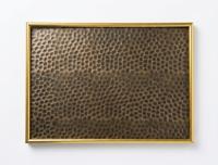 China Antique Bronze Coloring Stainless Steel Sheet with Honeycomb Dimpled Texture and Three-Dimensional Hammered Pattern for sale