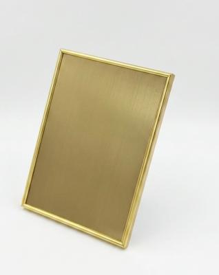China Linear Brushed Stainless Steel Sheet with PVD Titanium Gold Coating - Fingerprint-Resistant for Luxury Interior Cladding for sale