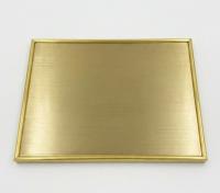 China Linear Brushed Stainless Steel Sheet with PVD Titanium Gold Coating - Fingerprint-Resistant for Luxury Interior Cladding for sale