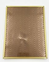 China Mirror Bronze Finish Stainless Steel Sheet with Large Water Ripple Texture for Corrosion Resistant Decorative Applications for sale
