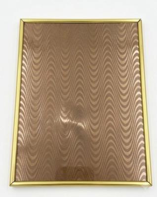 China Mirror Bronze Finish Stainless Steel Sheet with Large Water Ripple Texture for Corrosion Resistant Decorative Applications for sale