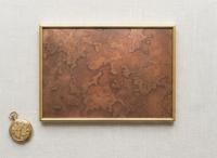 China Antique Etched Red Copper Patina 304 Stainless Steel Sheet for Decorative Metal Wall Cladding for sale