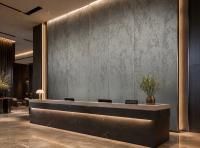 China 304 Stainless Steel Decorative Sheet with Cement Texture and Rust Resistant for Wall Cladding for sale
