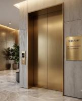China 304 Stainless Steel Sheet with Linear Brushed Finish and PVD Vacuum Titanium Coating for Luxury Decoration for sale