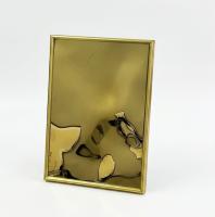 China Titanium Gold Medium Water Ripple Stainless Steel Sheet with PVD Coating for Rust Resistant Decoration for sale