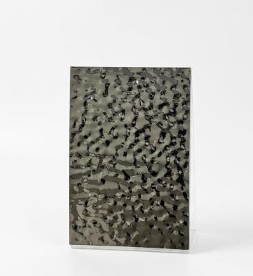 China Black Titanium Stainless Steel Sheet with 8K Mirror Substrate Hydraulically Embossed for Corrosion Resistance for sale