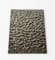 China Black Titanium Stainless Steel Sheet with 8K Mirror Substrate Hydraulically Embossed for Corrosion Resistance for sale