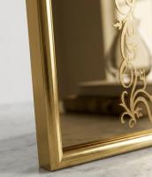 China 8K Titanium Gold Mirror Stainless Steel Sheet with Chemical Etched Pattern for Rust and Wear Resistant Decorative Panels for sale