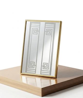 China 8K Mirror Finish Stainless Steel Sheet with Chinese Hui Pattern and Rust-Proof Etched Design for sale
