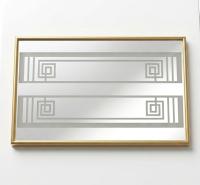 China 8K Mirror Finish Stainless Steel Sheet with Chinese Hui Pattern and Rust-Proof Etched Design for sale