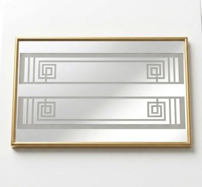 China 8K Mirror Finish Stainless Steel Sheet with Chinese Hui Pattern and Rust-Proof Etched Design for sale
