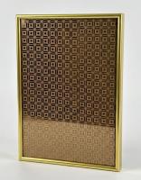 China Rose Gold Mirror Etched Stainless Steel Sheet with Square Hui Pattern for Corrosion Resistant Elevator Interiors for sale