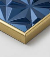 China Sapphire Blue PVD Coated 3D Diamond Embossed 304 Mirror Stainless Steel Sheet for Decorative Walls for sale