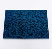 China Sapphire Blue Dense Small Water Ripple Stainless Steel Sheet Corrosion Resistant for Artistic Feature Walls for sale