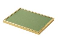 China Fruit Green PVD Coated Stainless Steel Sheet with Vibration Finish and Fingerprint-Proof Surface for sale
