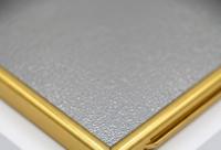 China Silver Grey Nano Embossed Stainless Steel Sheet with Fingerprint Resistant Coating for Cabinets and Walls for sale