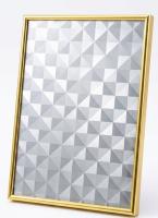 China 8K Mirror Finish Stainless Steel Sheet with Triangular Grid Pattern and Rust-Proof Etched Design for sale