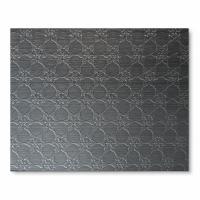 China Black PVD Etched Stainless Steel Sheet with Medallion Geometric Floral Pattern and Anti-Fingerprint Treatment for sale