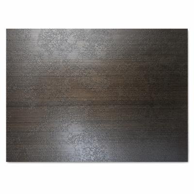 China Luxury Bronze Embossed Matte Color Coated Stainless Steel Decorative Panel with Anti-Fingerprint Treatment and Customizable Color Options for sale