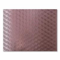 China Modern Minimalist 3D Cube Pattern Stainless Steel Etched Sheet with Anti-Fingerprint Treatment and Customizable Color Options for sale