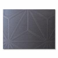 China Japanese Style Geometric Triangle Pattern Stainless Steel Etched Decorative Sheet with Anti-Fingerprint Matte Finish and Customizable Color Coating for sale