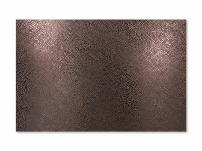 China Antique Red Bronze Cross Weave Etched Stainless Steel Plate with Anti-Fingerprint Treatment and Customizable Color Options for sale