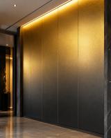China Gradient Brushed Antique Gold Stainless Steel Plate with Anti-Fingerprint Treatment and Customizable Color Options for sale