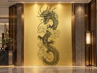 China Chinese Dragon Cloud Pattern Etched Stainless Steel Decorative Panel with Anti-Fingerprint Treatment and Customizable Color Options for sale