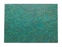 China Turquoise Crackle Texture Stainless Steel Decorative Panel with Anti-Fingerprint Treatment and Customizable Color Options for sale