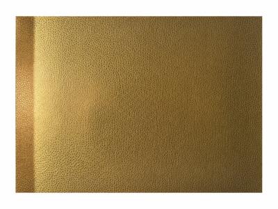 China Titanium Gold Fine Lychee Embossed Stainless Steel Panel with Anti-Fingerprint Treatment and Customizable Color Options for sale