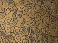 China Antique Bronze Etched Auspicious Cloud Pattern Stainless Steel Decorative Panel with Anti-Fingerprint Treatment for sale
