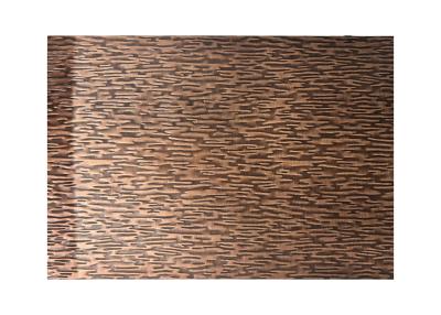 China Antique Copper Hammered Water Ripple Texture Stainless Steel Decorative Panel for sale