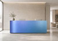 China Matte Sandblasted Blue Titanium Anti-Fingerprint Stainless Steel Decorative Panel for Indoor and Outdoor Use for sale