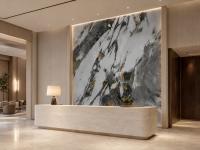 China Grey Ink Gold Vein Marble Pattern Stainless Steel Decorative Panel with Anti-Fingerprint Treatment and Customizable Color Options for sale