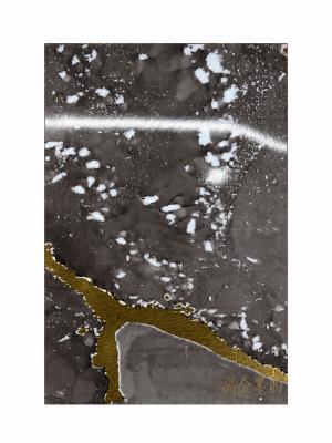 China Brown Gold Ink Charm Marble Vein Stainless Steel Decorative Panel with Anti-Fingerprint Treatment and Customizable Color Options for sale