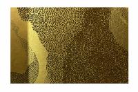 China Gold Etched Stainless Steel Decor Panel with Dot Water Landscape Pattern and Anti-Fingerprint Treatment for sale