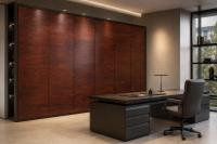 China Dark Walnut Wood Grain Decorative Stainless Steel Sheet with Anti-Fingerprint Treatment and Customizable Color Options for sale