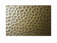 China Antique Bronze Coloring Stainless Steel Sheet with Honeycomb Dimpled Texture and Three-Dimensional Hammered Pattern for sale
