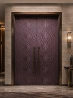 China Art-Deco Chevron Geometric Pattern PVD Vacuum Coated Stainless Steel Sheet with Custom Sizes Available for sale