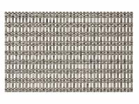 China Custom PVD Coated High-Grade 304/316 Stainless Steel Vertical Flat Strip Woven Decorative Metal Mesh Panel with Distinct Vertical Rhythm for sale