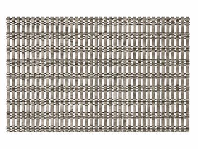 China Custom PVD Coated High-Grade 304/316 Stainless Steel Vertical Flat Strip Woven Decorative Metal Mesh Panel with Distinct Vertical Rhythm for sale