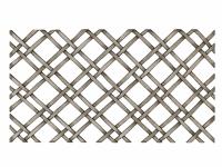 China Diagonal Flat Strip Woven Stainless Steel Decorative Mesh Panel with Customizable Sizes and PVD Vacuum Coating Finishes for sale