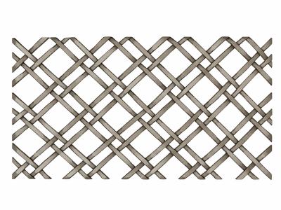 China Diagonal Flat Strip Woven Stainless Steel Decorative Mesh Panel with Customizable Sizes and PVD Vacuum Coating Finishes for sale