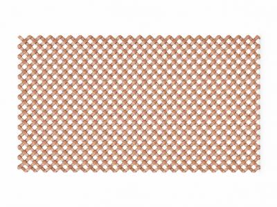 China Diamond Lattice Woven Metal Mesh with PVD Vacuum Coating Finishes in Customizable Sizes and Anti-Rust Stainless Steel for sale